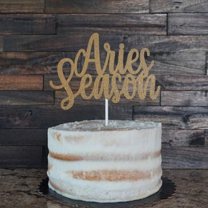 Aries Season Cake Topper, Aries Birthday Decorations, Aries Birthday ...