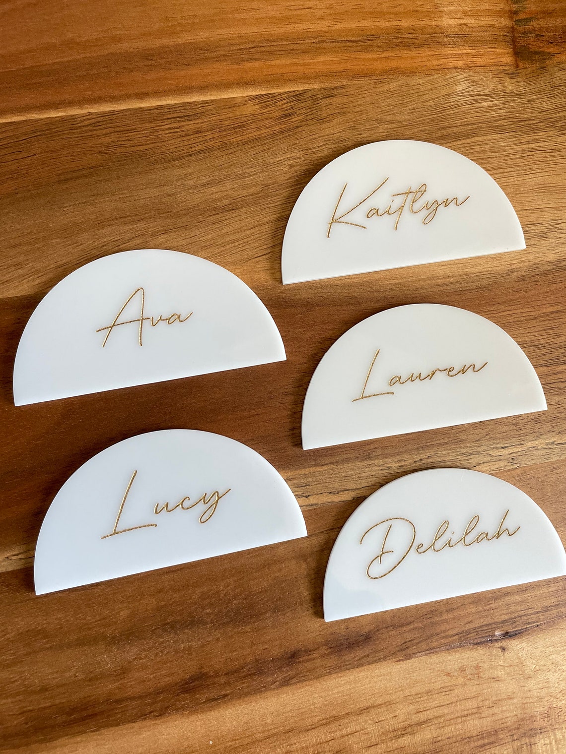 Acrylic Place Card Custom Acrylic Place Card Modern Arch - Etsy