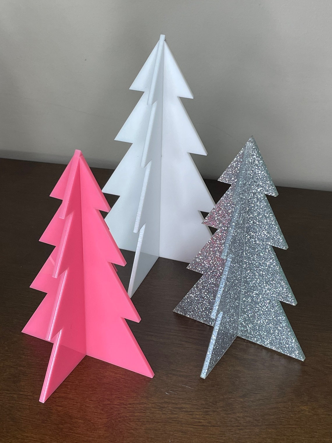 Acrylic Christmas Trees Acrylic Trees Christmas Shelf Decor - Etsy