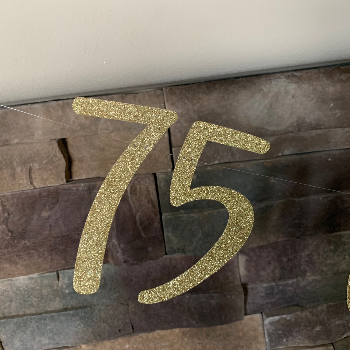 75 Years Loved Banner 75 Years Loved 75th Birthday Banner - Etsy