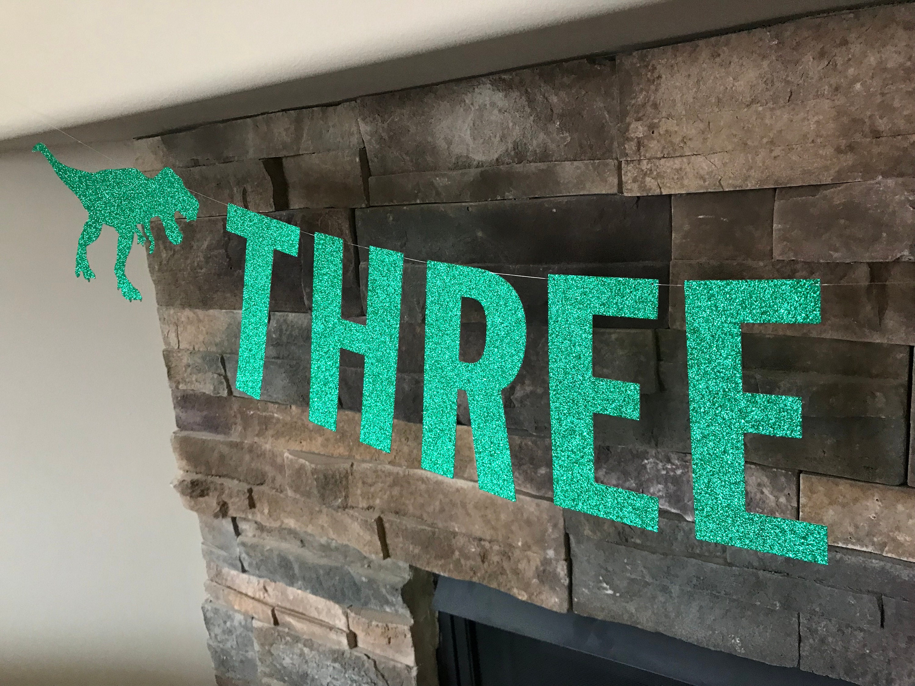 Three Rex Banner / Three Rex / Three Rex Birthday / Dinosaur | Etsy