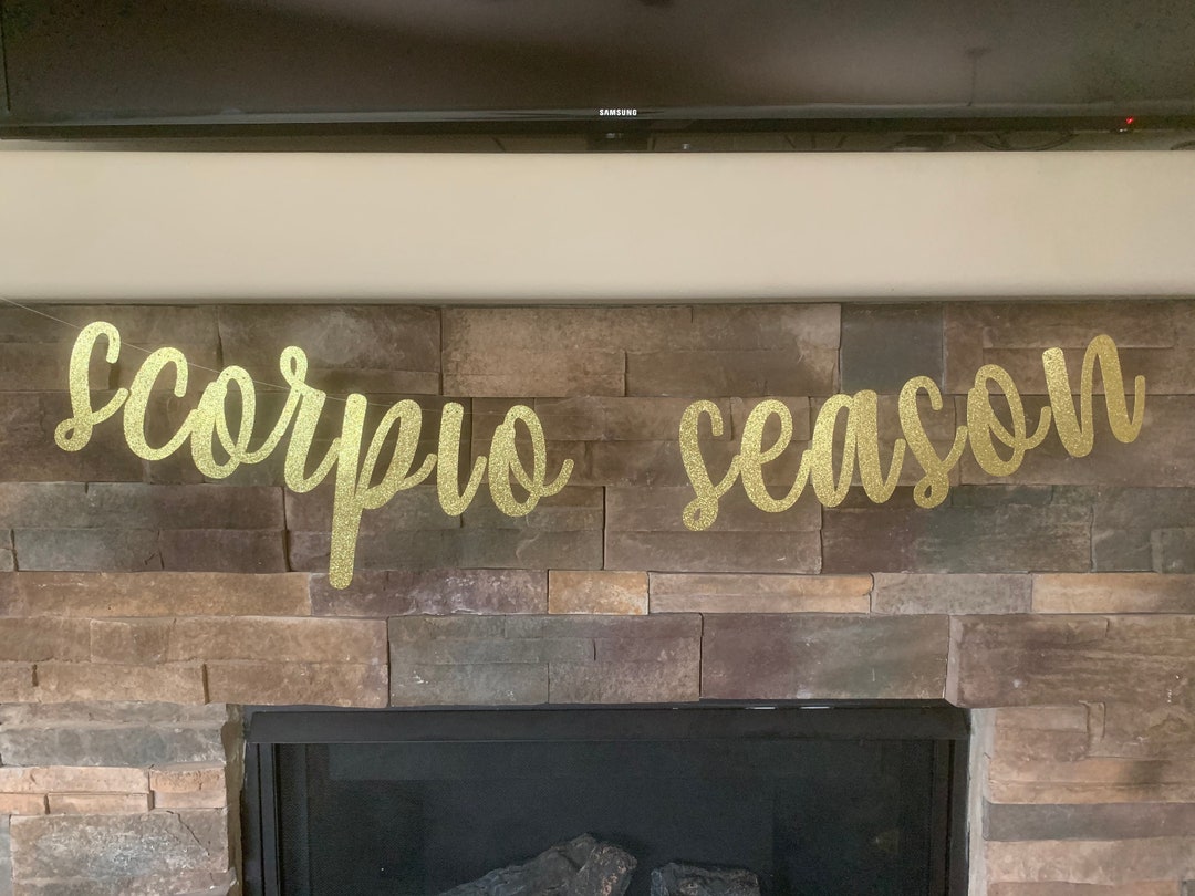 Scorpio Birthday Banner, Scorpio Season Birthday, Scorpio Party ...