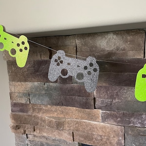 Video Game Controller Banner, Level Birthday Banner, Gamer Banner ...
