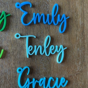 Birthday Gift Tags, Acrylic Gift Tags, Custom Name Gift Tags ...