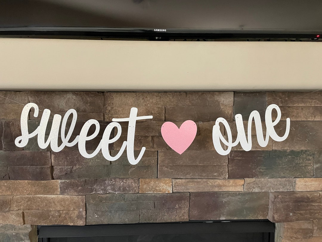 Sweet One Banner, Sweet One Heart Banner, Valentines Birthday, Sweet ...