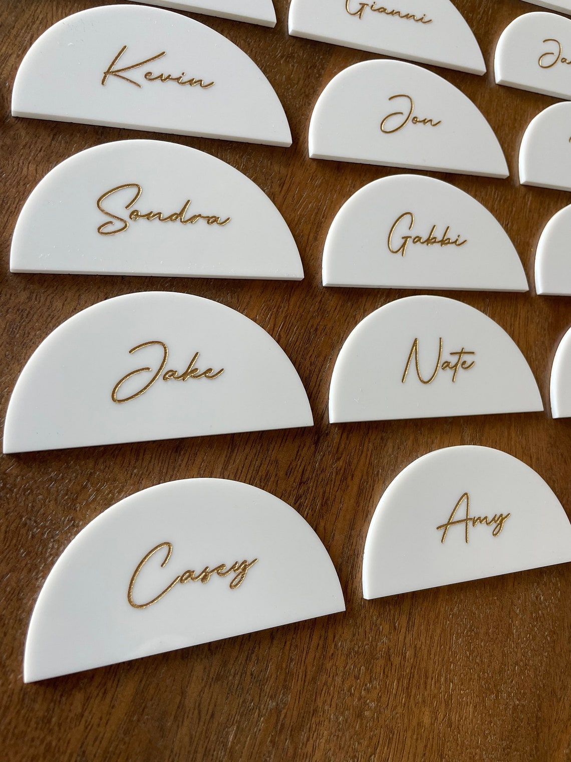 Acrylic Place Card Custom Acrylic Place Card Modern Arch - Etsy