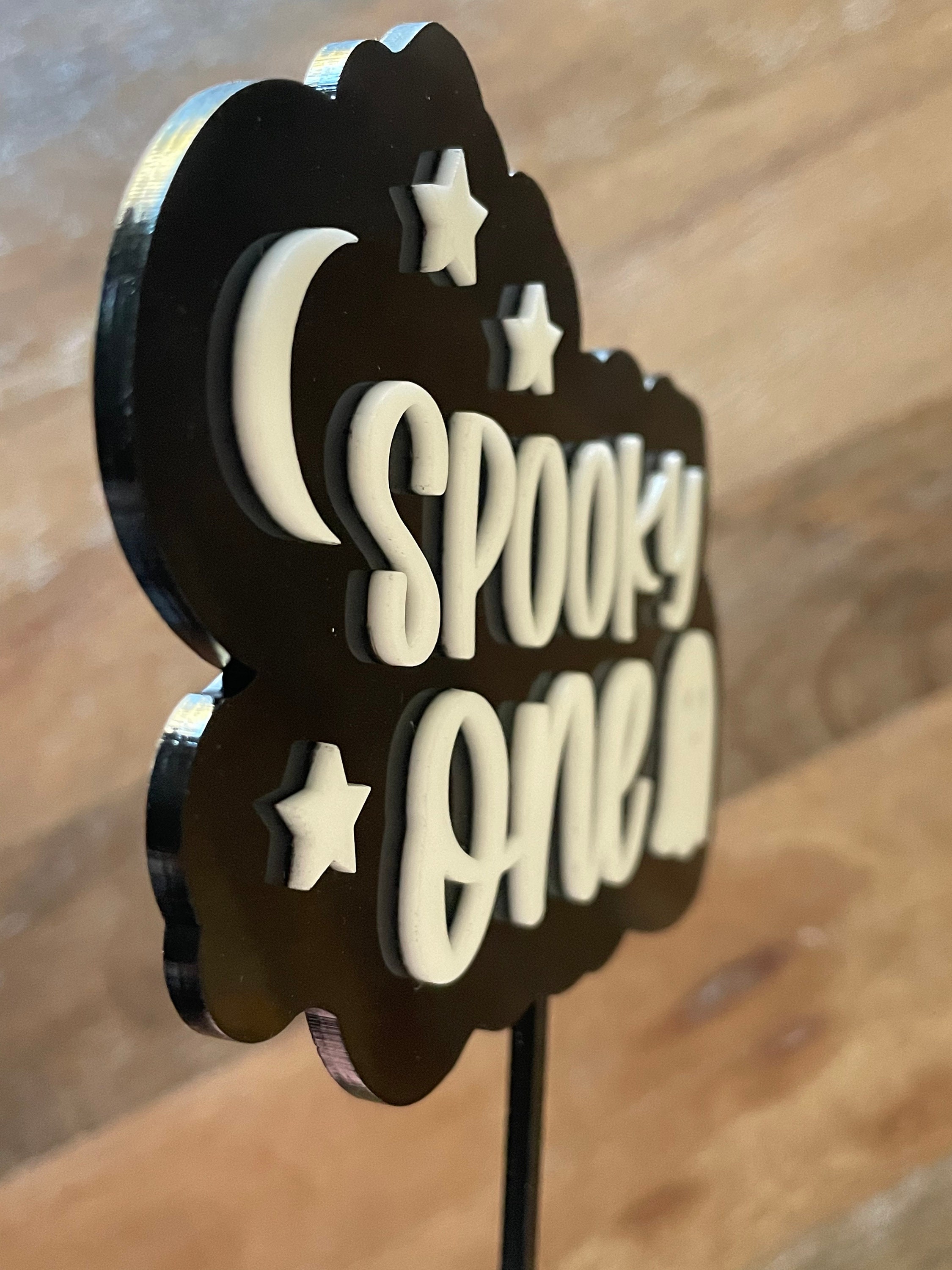 Halloween Cake Topper Spooky One Cake Topper Spooky One - Etsy