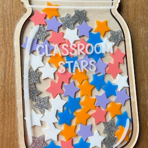 Personalized Jumbo Star Reward Jar: Classroom Incentive System - Etsy