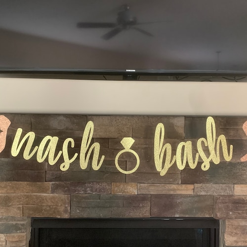 Personalized Nash Bash Banner Gold / Nashville Bachelorette - Etsy