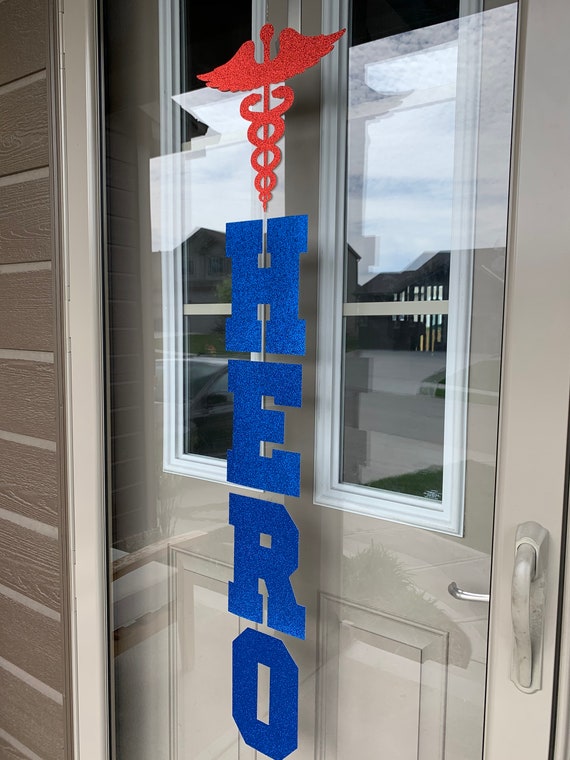 Hero Door Sign First Responder Essential Worker Local Hero | Etsy