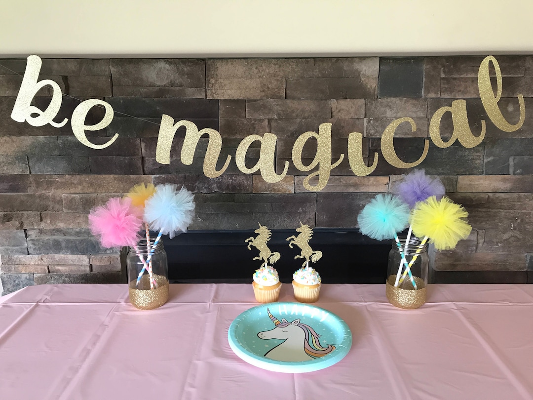 Unicorn Banner, Be Magical Banner, Believe in Unicorns, Born to Sparkle ...