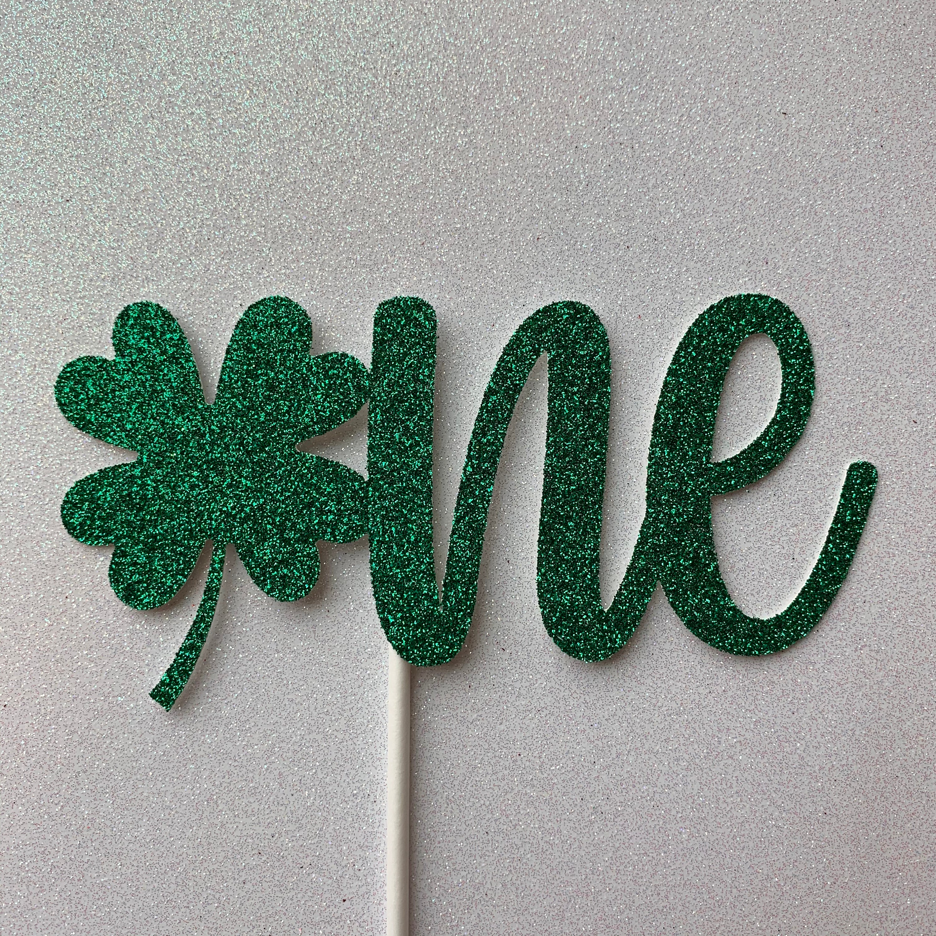 Shamrock "one" Cake Topper: St. Patrick's Day First Birthday - Etsy