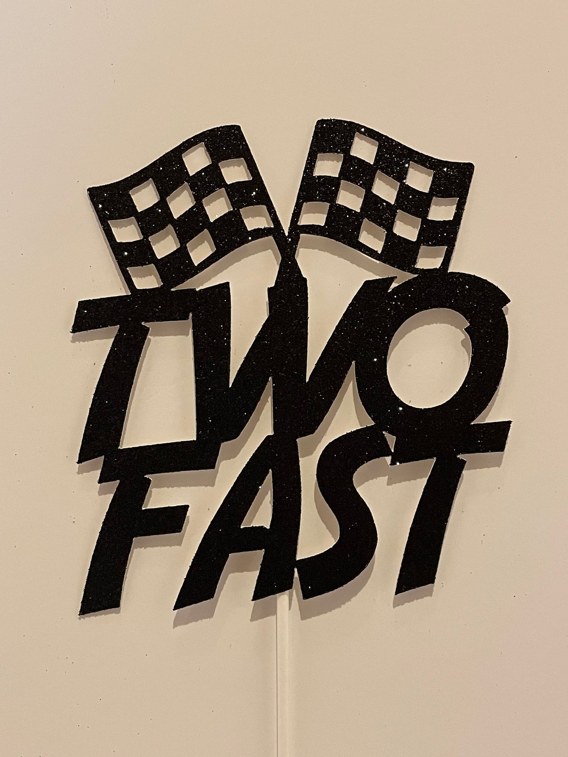 Two Fast Cake Topper Two Fast Decorations 2nd Birthday - Etsy