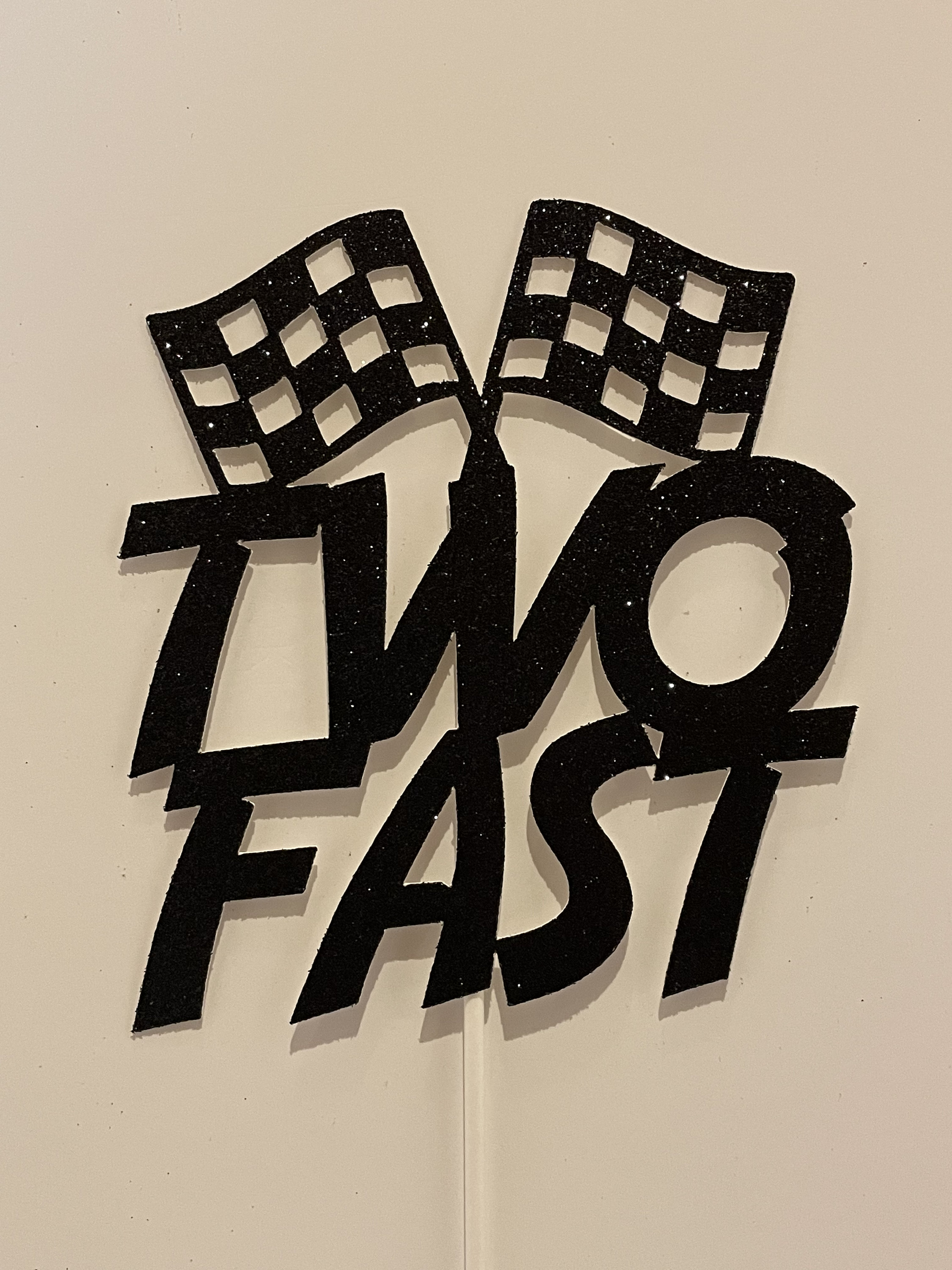 Two Fast Cake Topper Two Fast Decorations 2nd Birthday - Etsy