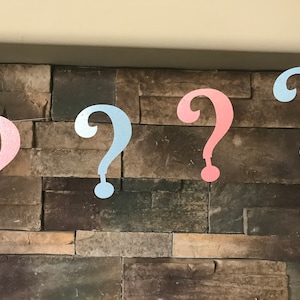 Gender Reveal Question Mark Banner / Gender Reveal Banner / Gender ...