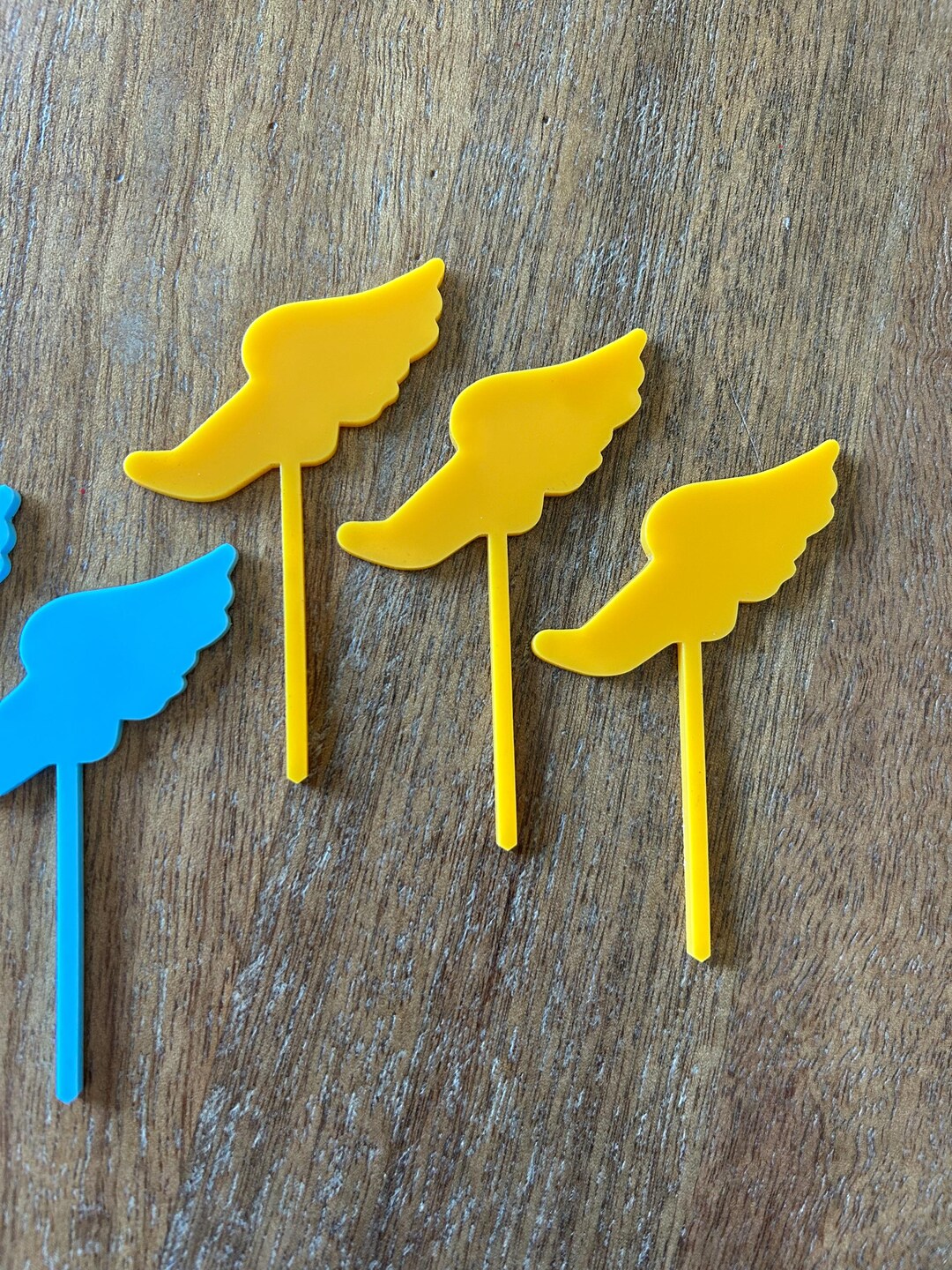 Track and Field Cupcake Toppers: Acrylic Winged Shoe, Set of 6 - Etsy