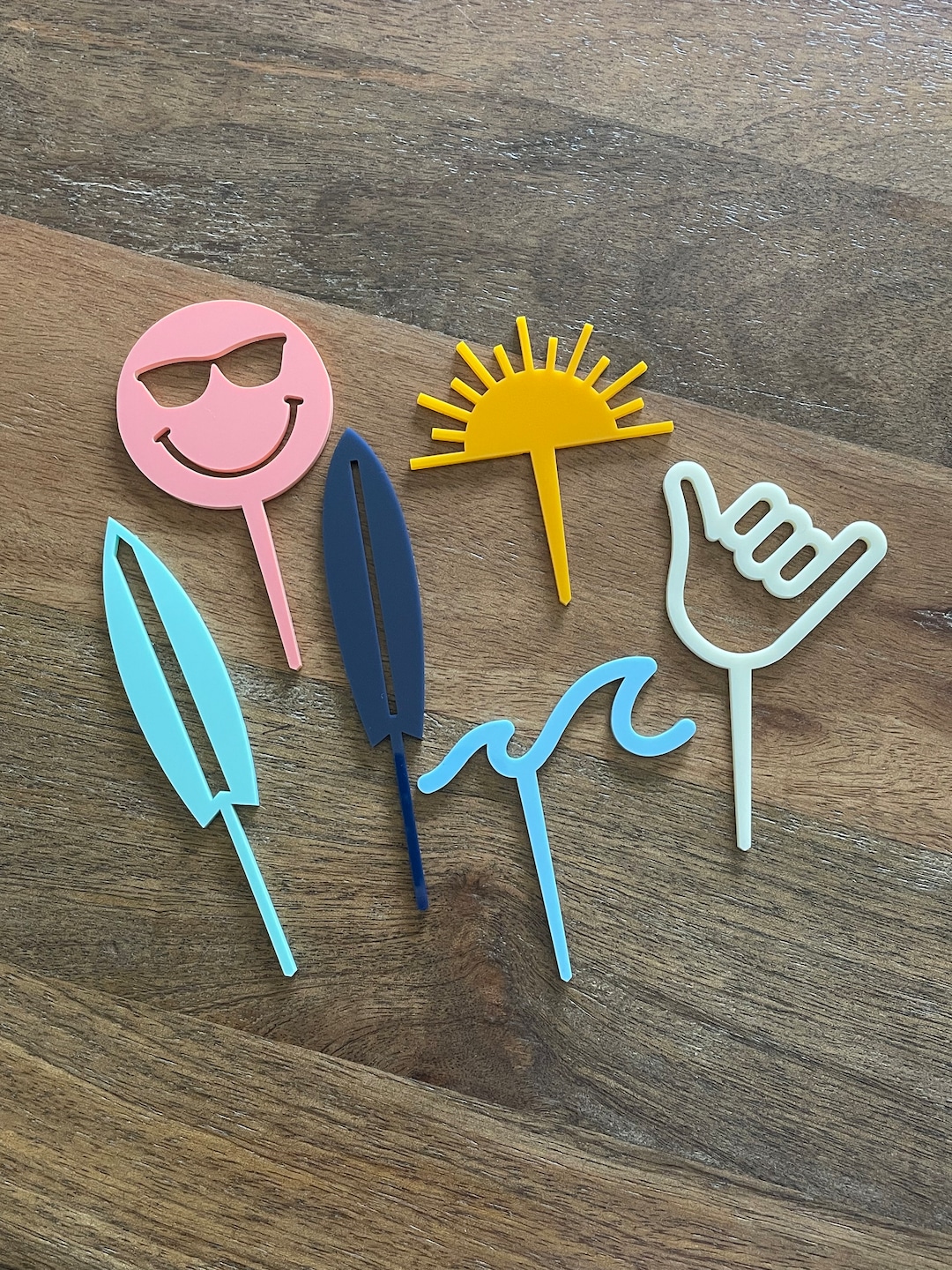 Surfs up Cupcake Toppers, Surfboard Cupcake Toppers, Baby on Board, the ...