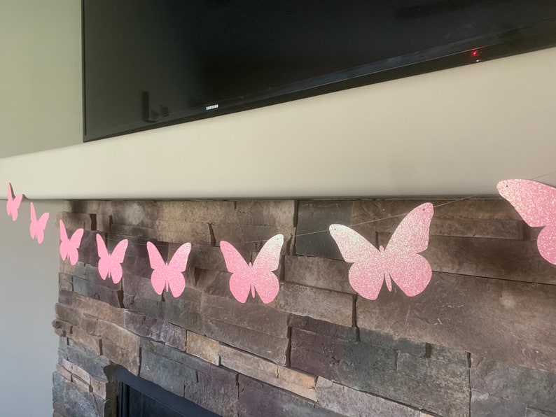 Butterfly Banner Butterfly Bunting Butterfly Birthday | Etsy