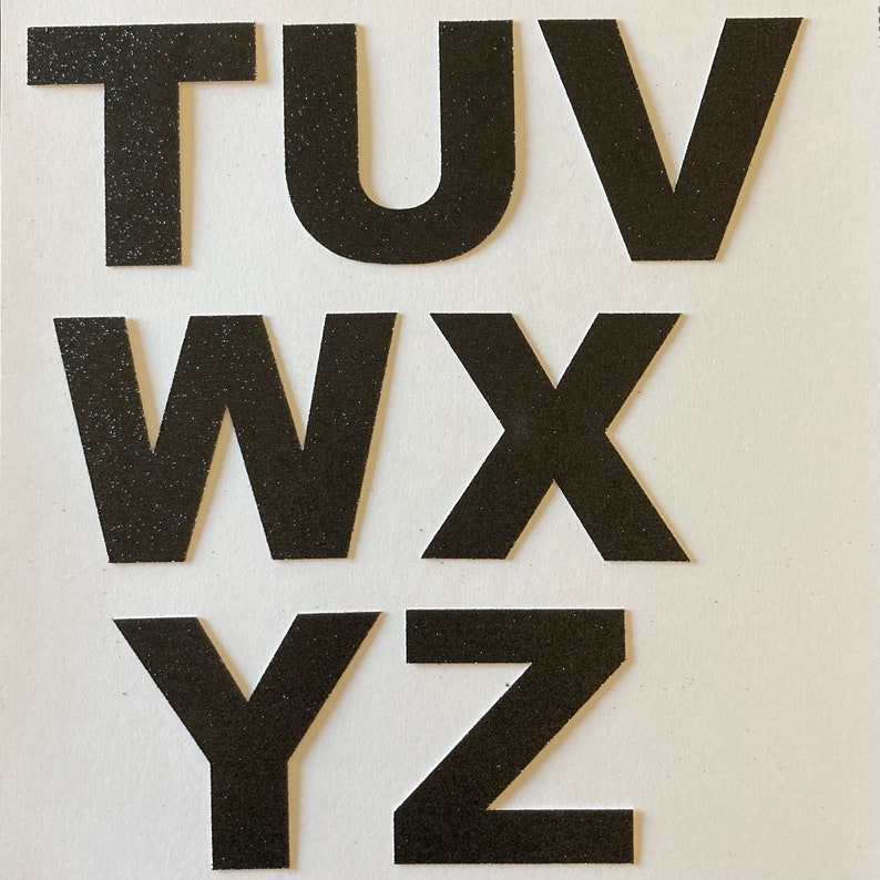 3 Inch Die Cut Letters, Glitter Cardstock Uppercase Letters, Custom ...