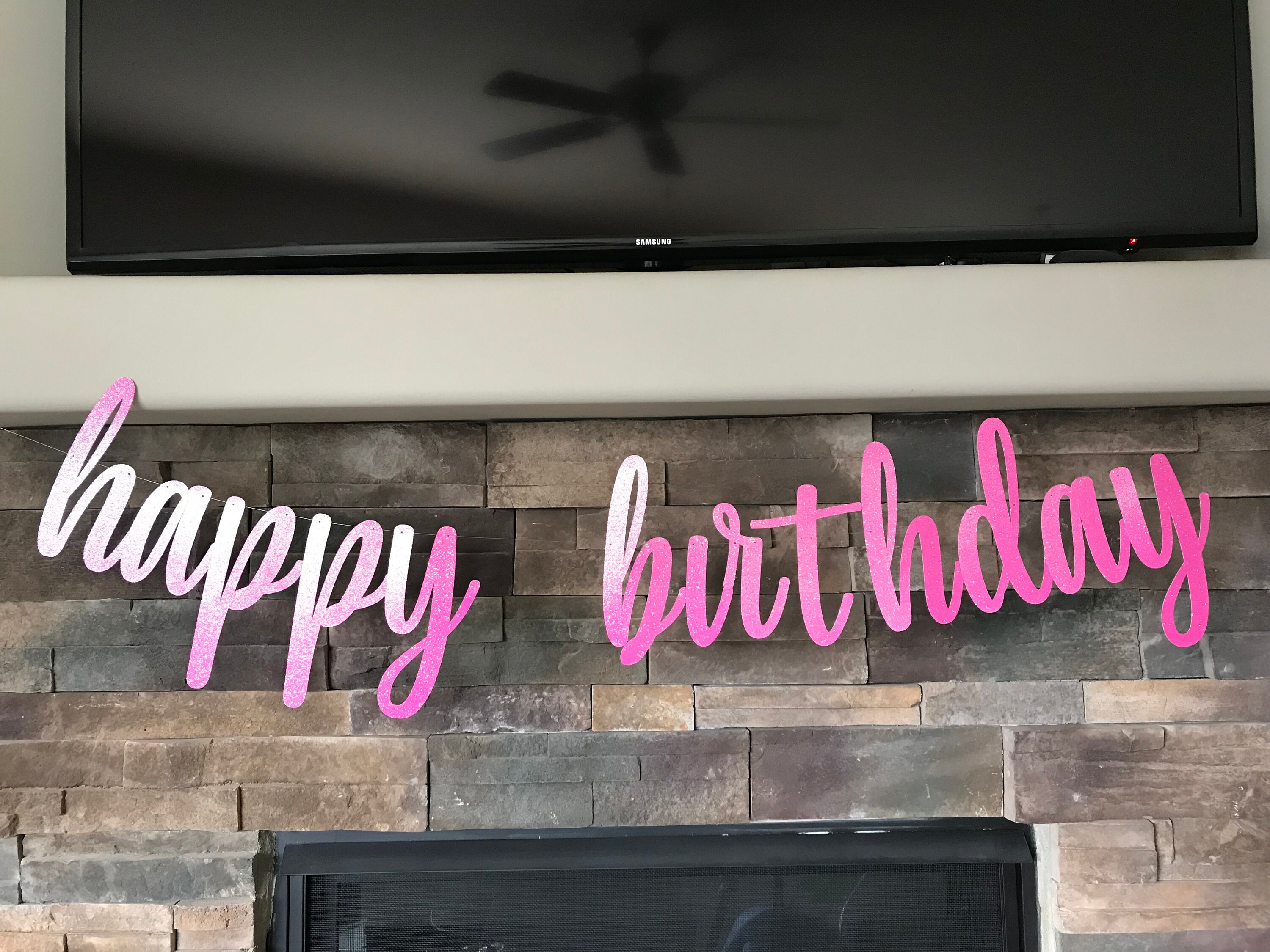 Happy Birthday Banner Happy Birthday Decorations Birthday | Etsy