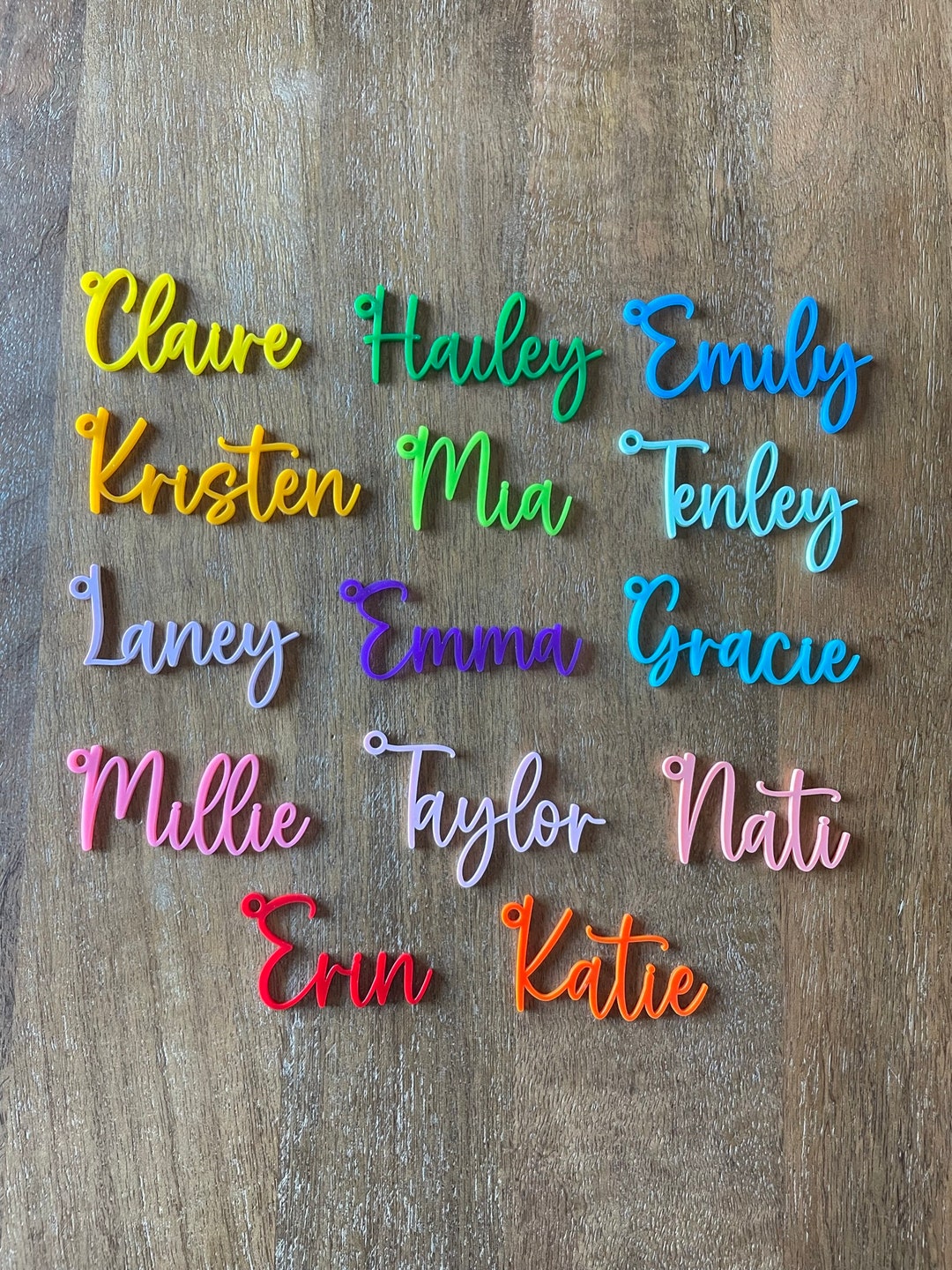 Birthday Gift Tags, Acrylic Gift Tags, Custom Name Gift Tags ...