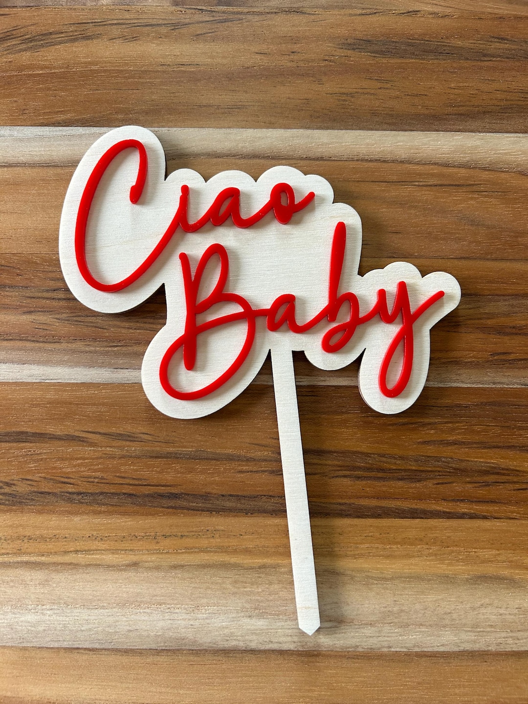 Ciao Baby Cake Topper, Italian Summer Theme, Baby Shower Cake Topper - Etsy
