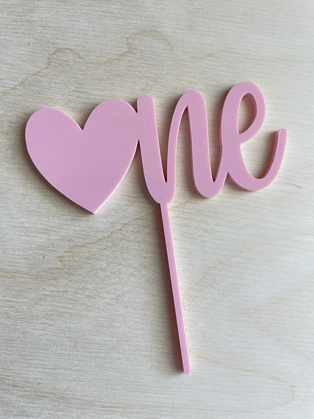 Heart One Cake Topper, Heart Smash Cake Topper, Valentine’s Birthday ...