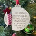 Personalized Height Ornament, Christmas Gift Ideas, Wooden Ornament ...