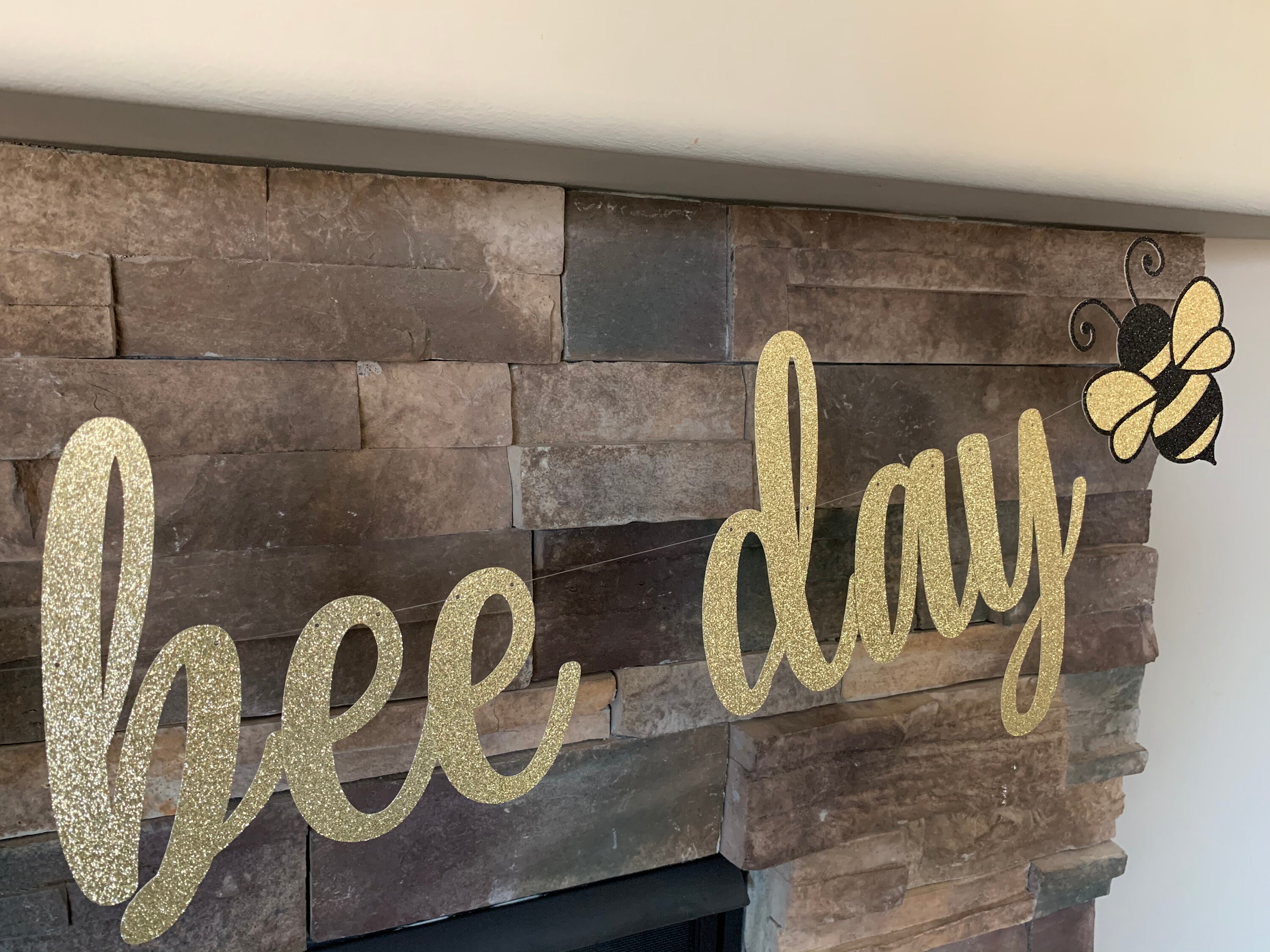 Happy Bee Day Banner Bee Birthday Banner Bee Happy Birthday - Etsy