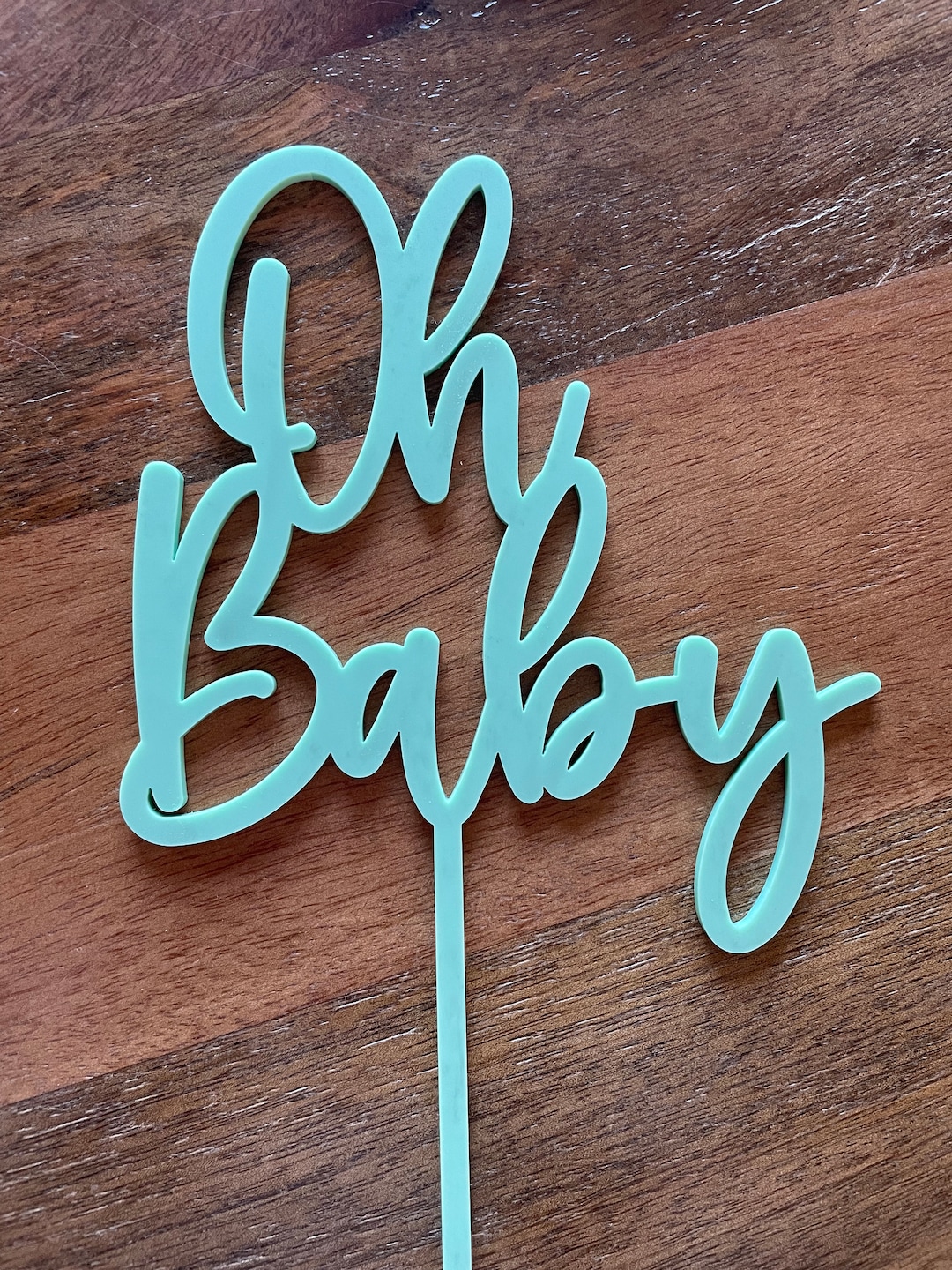 Oh Baby Cake Topper, Baby Shower Cake Topper, Oh Baby Topper, Acrylic ...