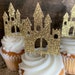Castle Cupcake Toppers Glitter Castle Food Picks Princess - Etsy