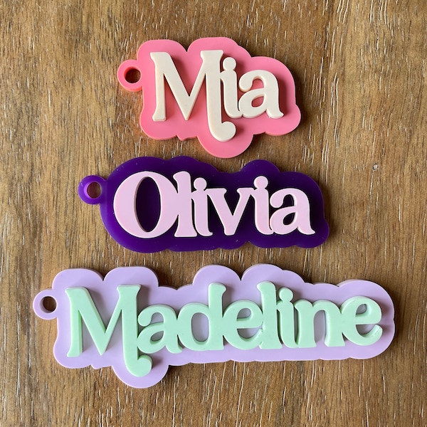 Name Keychain - Etsy