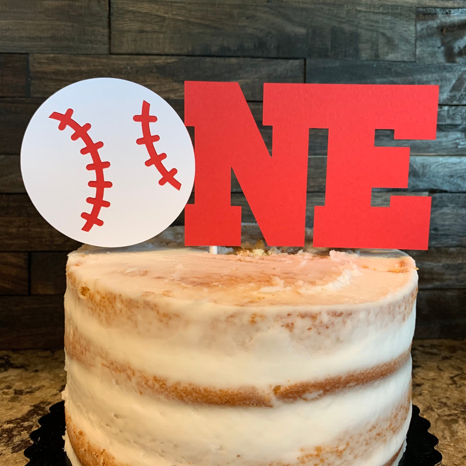 Baseball One Cake Topper Baseball First Birthday Baseball - Etsy