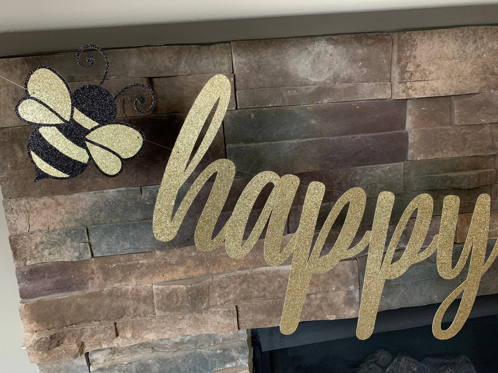 Bee Birthday Banner Bee Happy Birthday Banner Bee - Etsy