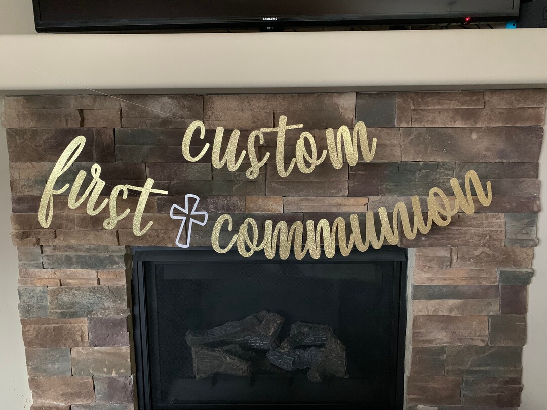 Custom First Communion Banner, Custom First Communion Decorations ...