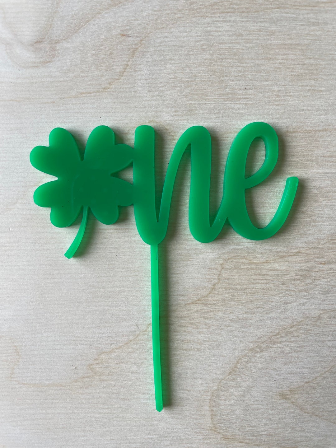 Shamrock "one" Cake Topper: St. Patrick's Day First Birthday - Etsy