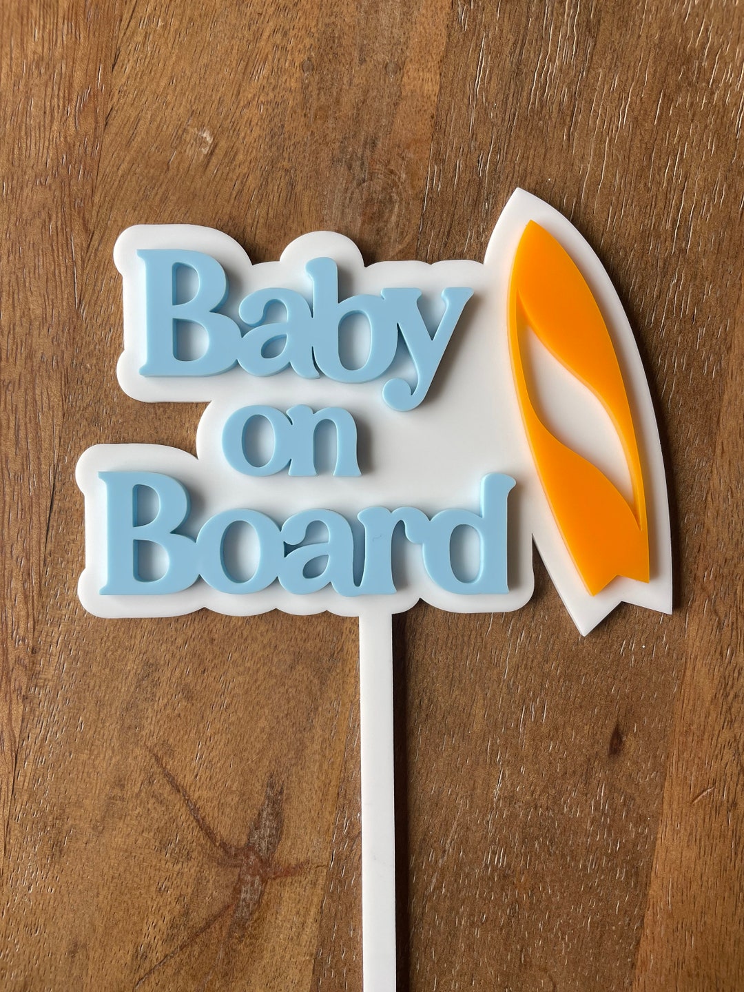 Baby on Board Cake Topper, Baby on Board Shower, Surf Themed Baby ...