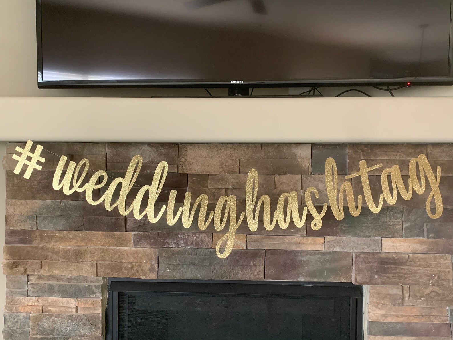 Wedding Hashtag Banner Custom Hashtag Banner Custom Wedding | Etsy