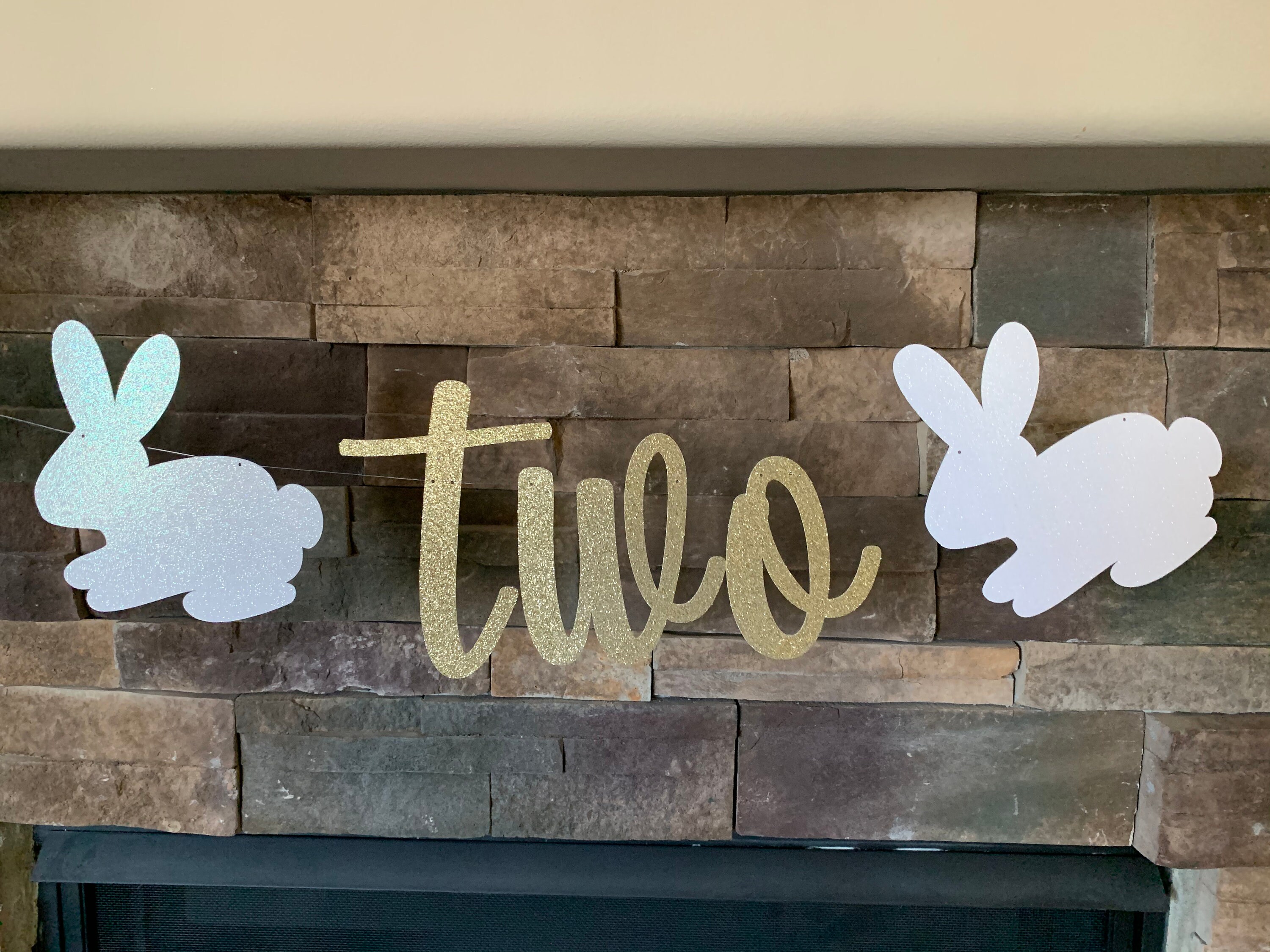 Hop Two It Banner 2nd Birthday Banner Bunny Banner Bunny | Etsy