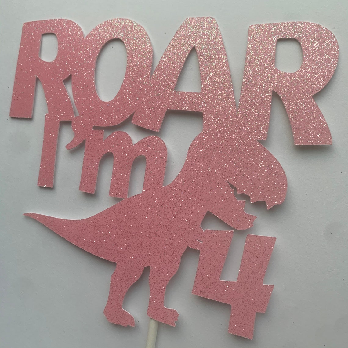 Roar Im 4 Cake Topper Girl Roar Im Four Decorations Roar | Etsy