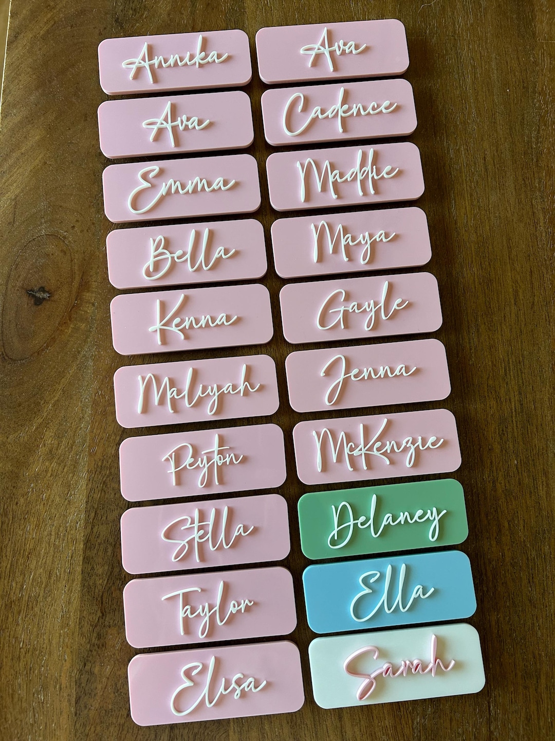 Custom Business Name Badge, Custom Acrylic Name Tag, Magnetic Name ...