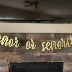 Señor or Señorita Banner, Senor or Senorita Gender Reveal, Fiesta ...