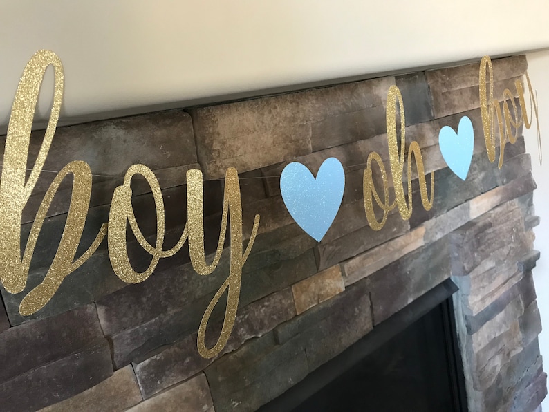Boy Oh Boy Banner / Baby Shower Decorations / Boy Oh Boy Baby - Etsy