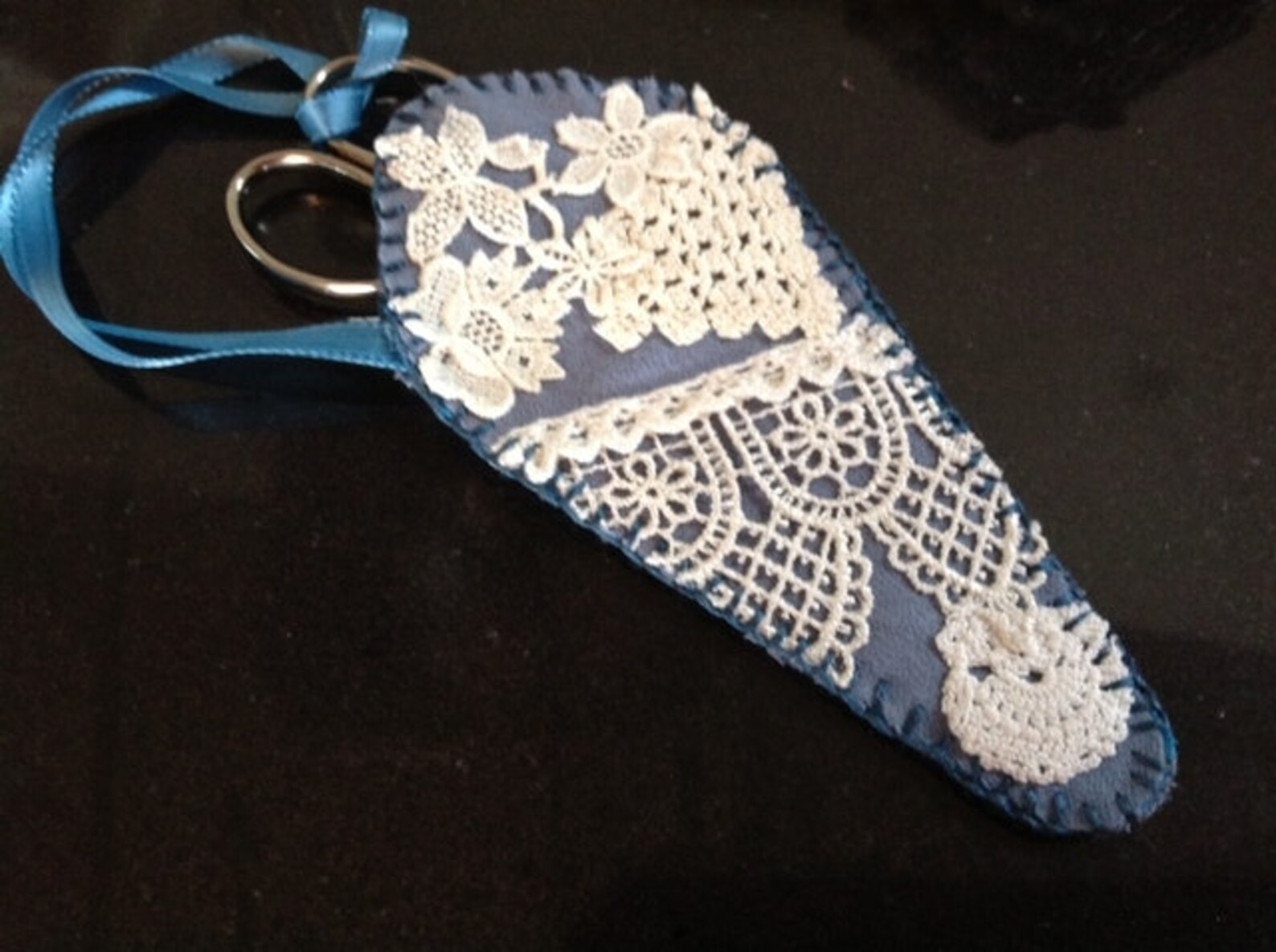 Wedgwood Blue Wool Scissors Case - Etsy