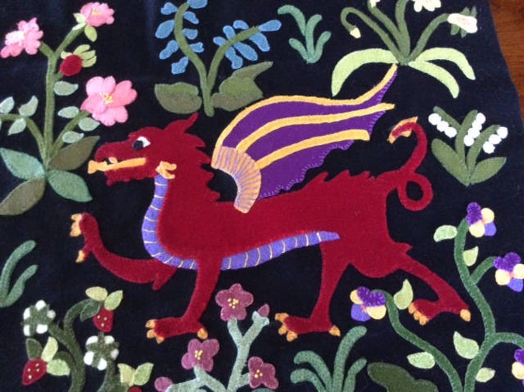 Medieval Dragon Pillow (pattern Only) - Etsy