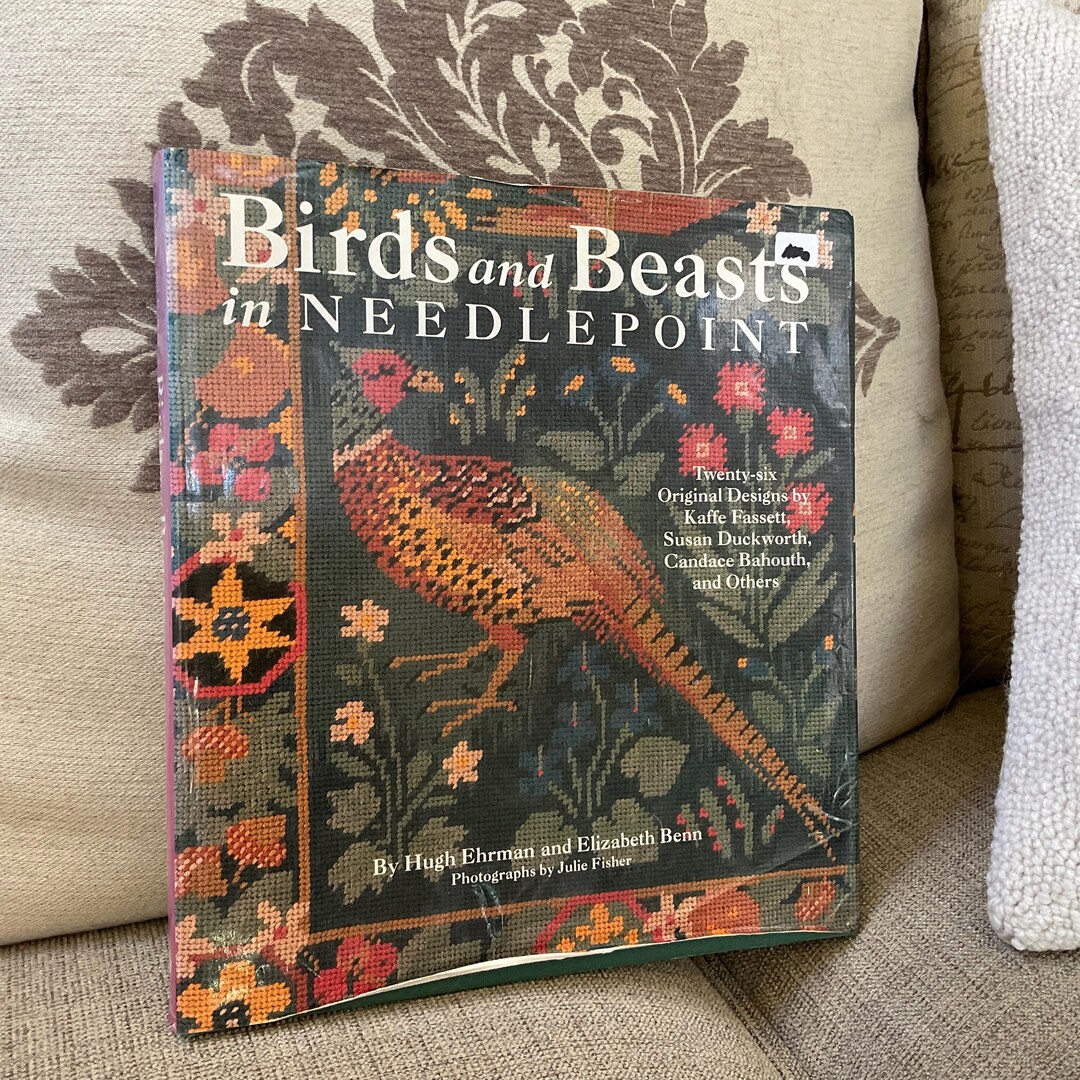 Book: Birds and Beasts in Needlepoint by Hugh Ehrman and Elizabeth Benn ...