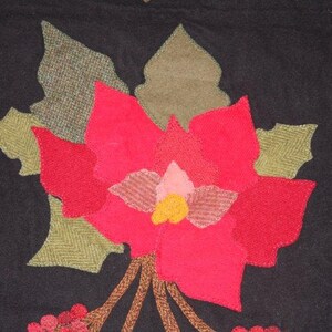 Poinsettia & Holly Table Runner Pattern - Etsy