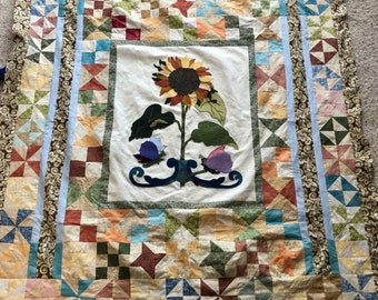 Parasol Lady With Flowers Quilt Block Paper Pattern Only not | Etsy