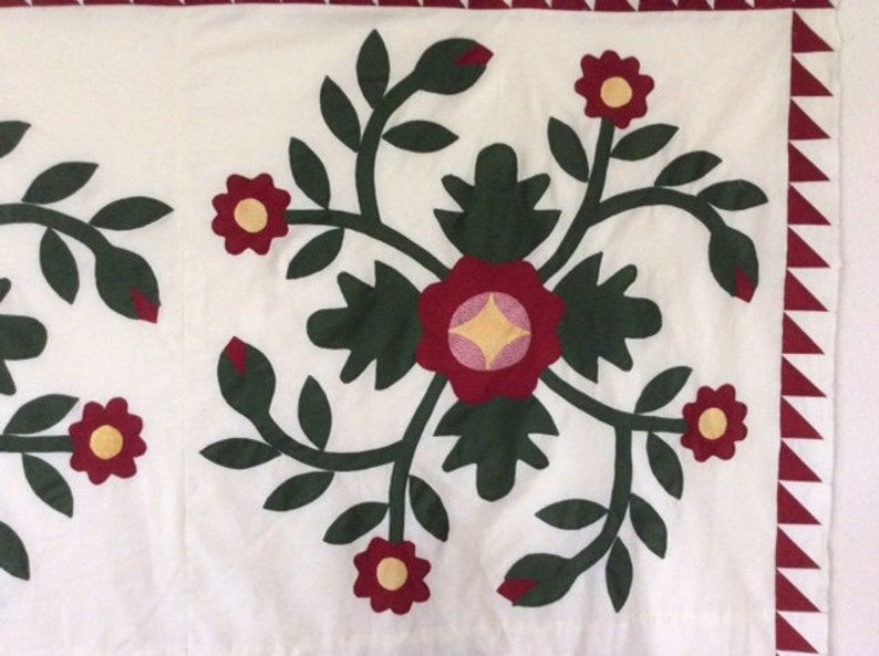Antique Whig Rose Applique' Reproduction Quilt Pattern - Etsy