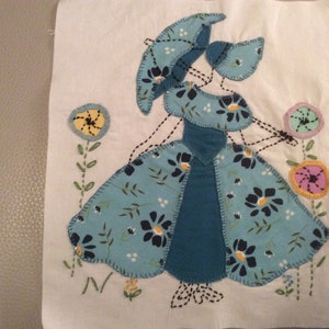 Parasol Lady With Flowers Quilt Block Paper Pattern Only (not a Kit) - Etsy
